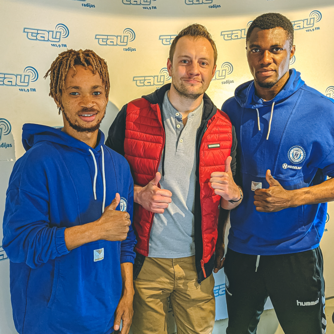 💙🤍 Mėlynai balti 𝗢𝗡 𝗔𝗜𝗥 #10 Samuel Odeoyibo & Thompson Gavi - Hegelmann