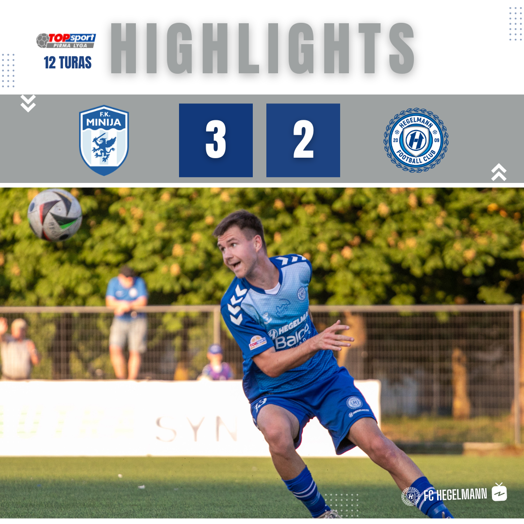 TOPsport Pirma lyga 12 turas: FK Minija x FC Hegelmann B | HIGHLIGHTS ...