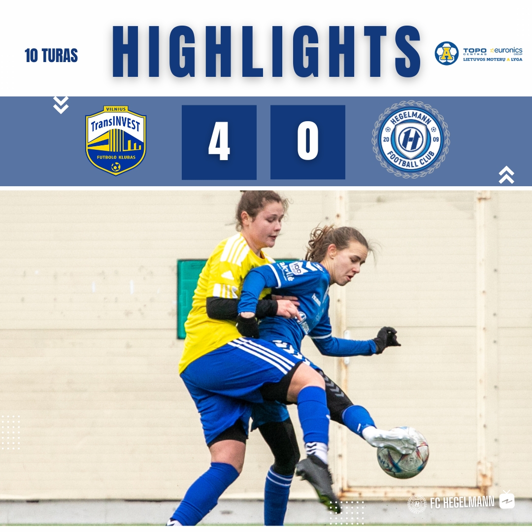 Topo centras Euronics moterų A lyga 10 turas: FK TransINVEST x FC ...